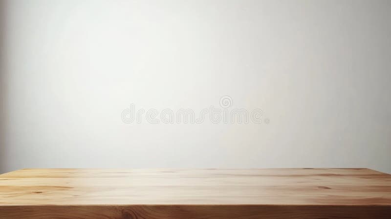 Workspace Featuring an Empty Office Table with Books and Supplies ...