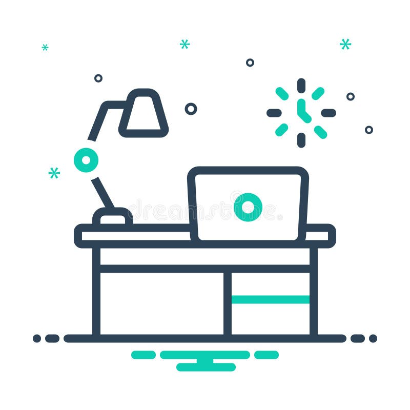 Office place cubicle stock vector. Illustration of corporation - 3701083