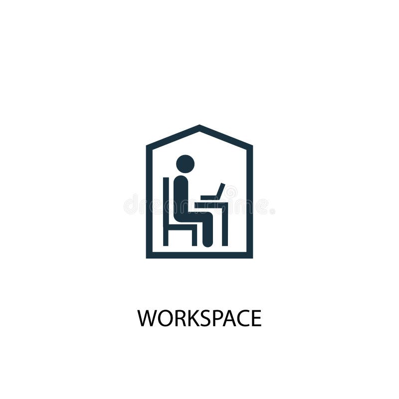 Workspace Icon Great for Any Use. Vector EPS10 Stock Illustration ...