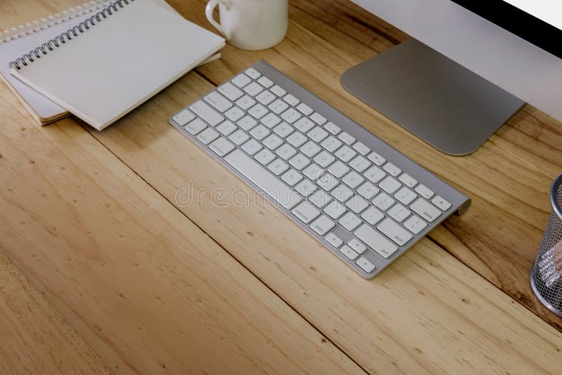 Workspace Modern Desktop Computer. Stock Photo - Image of graphic ...