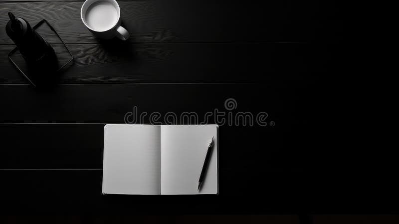 Workspace Notebook Table Background Stock Illustration - Illustration ...