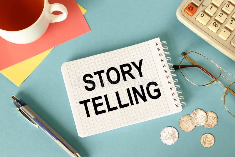 Workspace Office Desk and Notebook Writing STORY TELLING Stock Photo ...