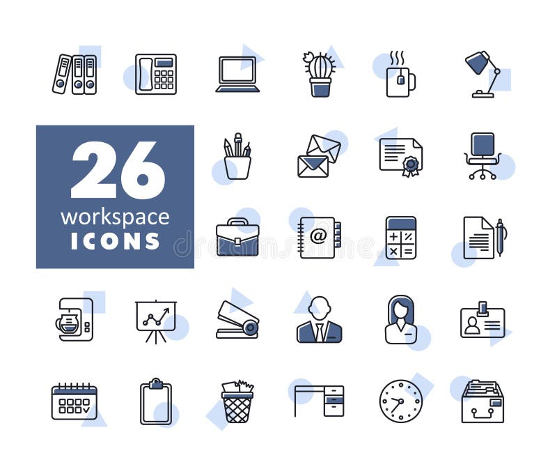 Workspace Outline Icon. Workspace Sign Stock Illustration ...