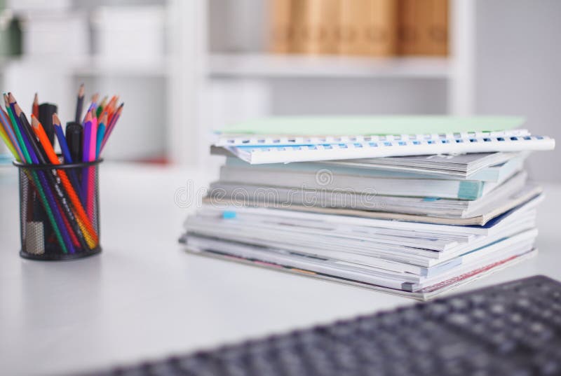 Workspace Presentation Mockup, Desktop Computer and Office Supplies on ...