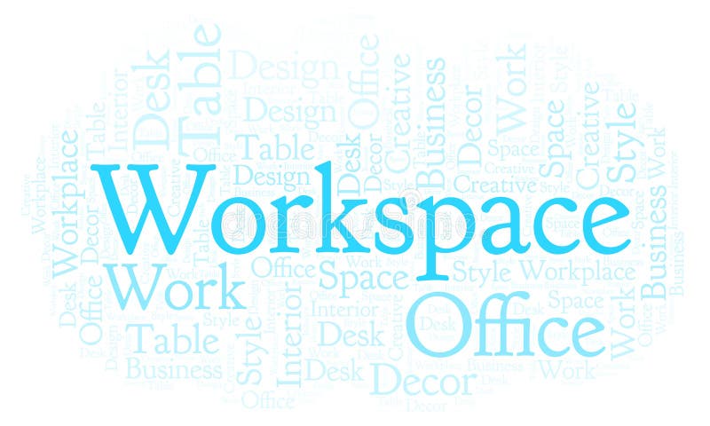 Creative Space Word Cloud, Made with Text only. Stock Illustration ...