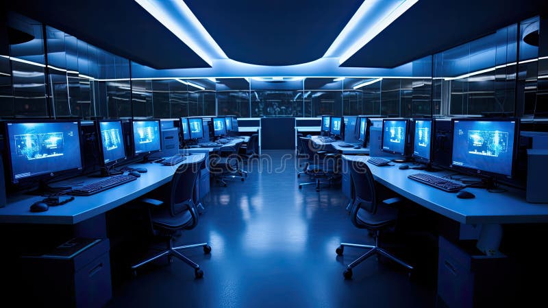 Workstation Computer Technology Computer Lab Stock Illustration ...