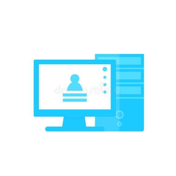 Workstation Computer Vector Illustration Stock Vector - Illustration of ...