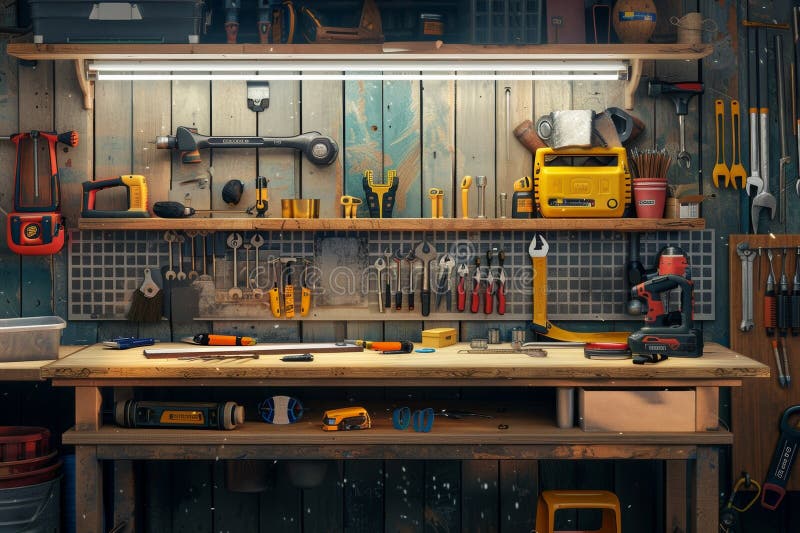 Workstation Filled with Tools and Supplies for Efficient Repair and ...