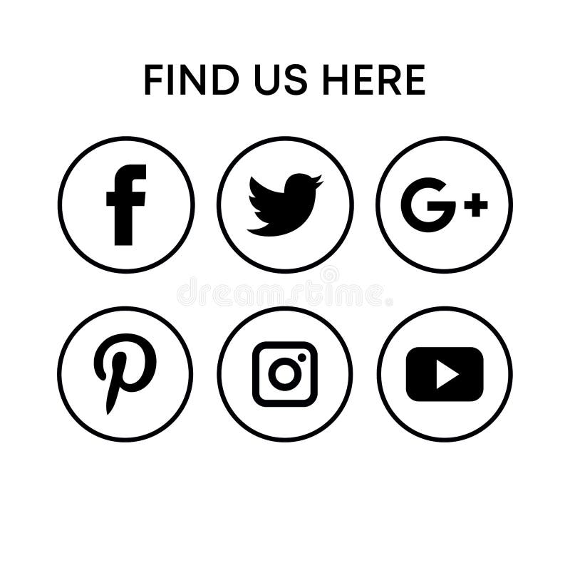 Find Us Facebook Logo Stock Illustrations – 83 Find Us Facebook Logo ...