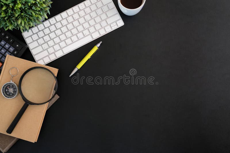 Worktable stock photo. Image of notepad, laptop, concept - 275385332