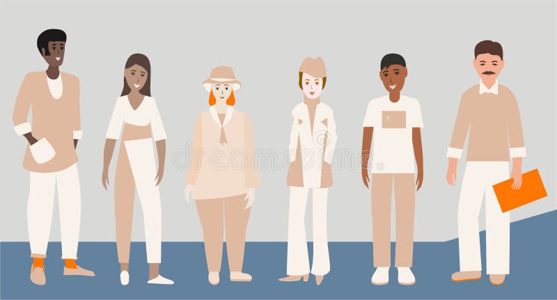 Team Work Multi-ethnic Group of People Stock Vector - Illustration of ...