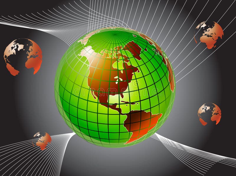 World is moving fast...2 stock illustration. Illustration of science ...