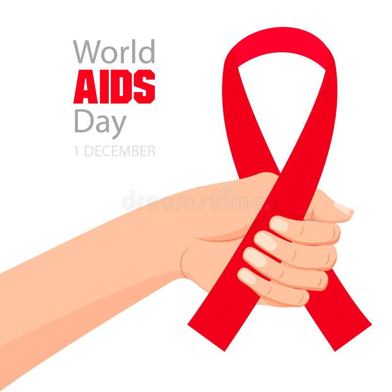 World Aids Day card stock vector. Illustration of care - 79850347