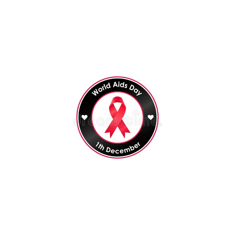 World Aids Day Logo, Sticker Vector Graphics Stock Vector ...