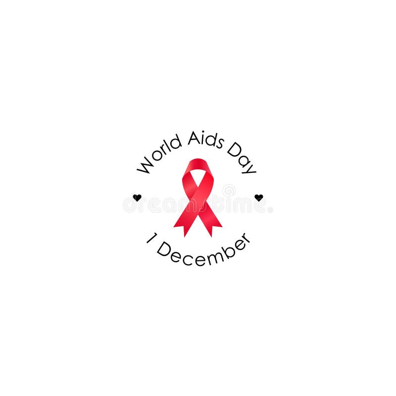 World Aids Day Logo, Sticker Vector Graphics Stock Vector ...