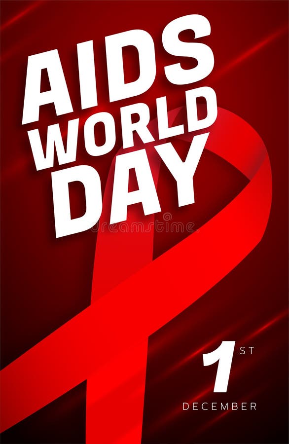 World AIDS Day. 1st December World Aids Day Poster Stock Vector ...