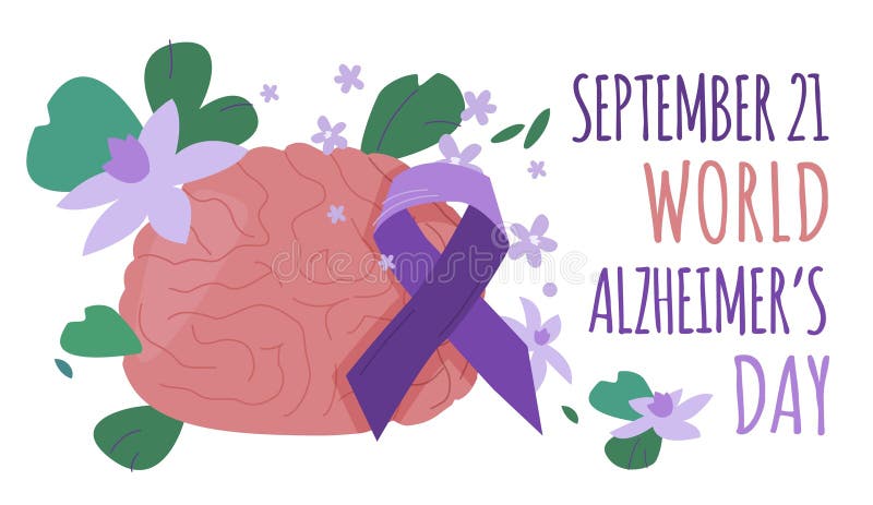 World Alzheimers Month Background Stock Vector Illustration Of Care