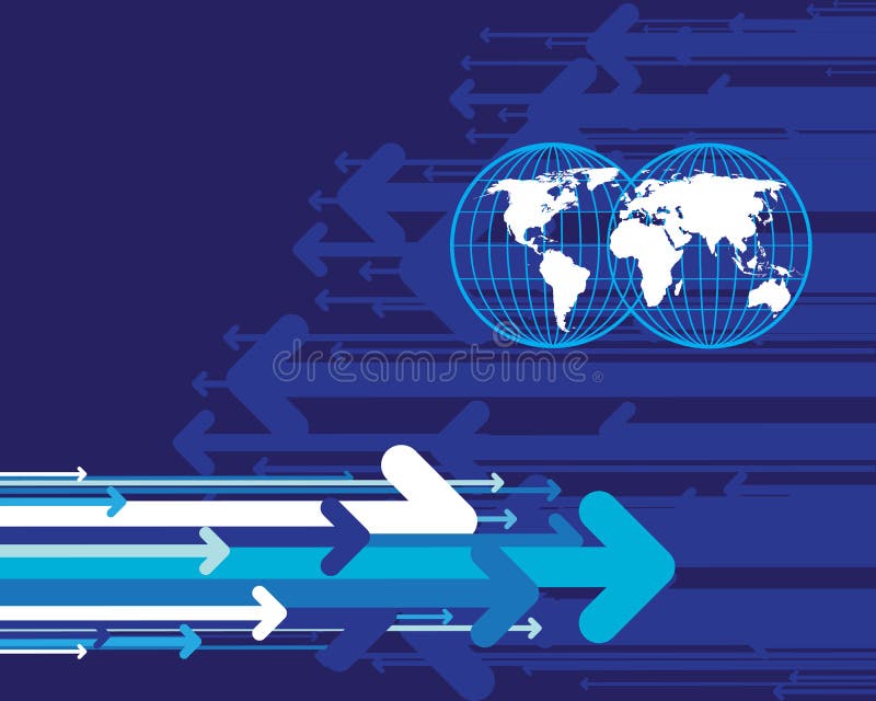 World and arrows stock vector. Illustration of clipart - 9817029