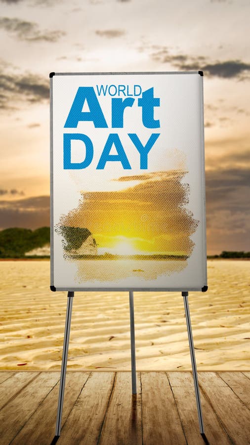 World Art Day stock photo. Image of international, watercolor - 271846424