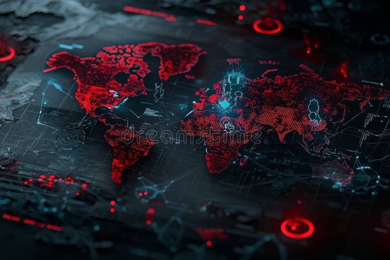 The World As a Computer-generated Picture with Many Lines and Dots ...