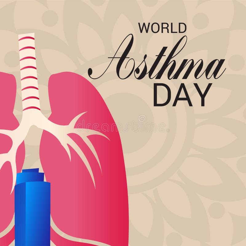 World Asthma Day. stock illustration. Illustration of banner - 91061871