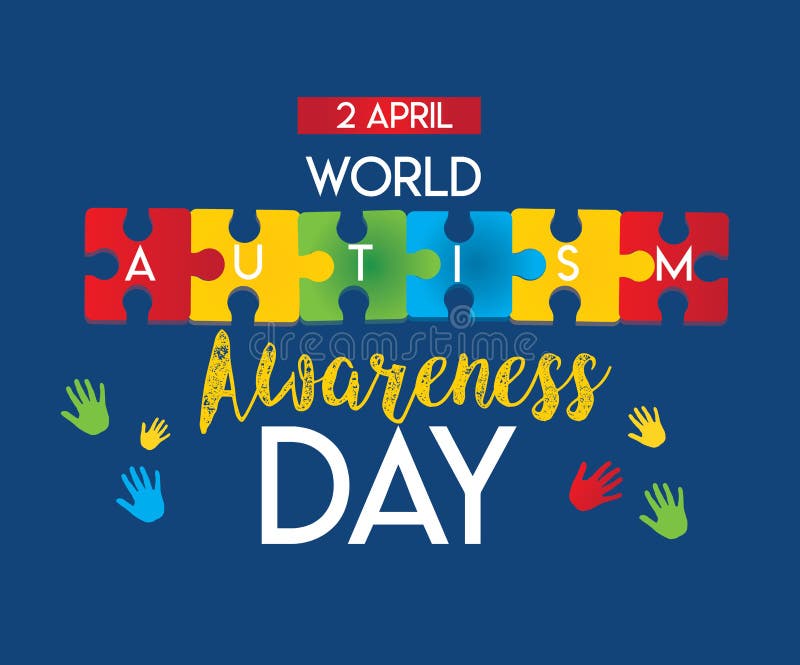 World Autism Awareness Day 2 April Stock Photo - Image of brush ...