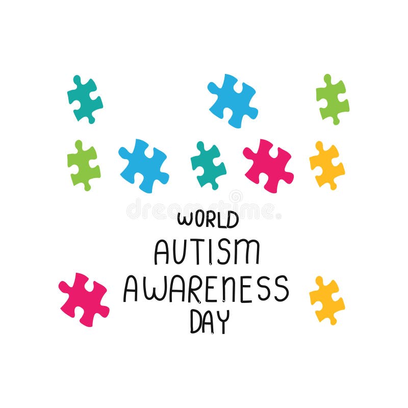 World Autism Awareness Day 2 April Vector Stock Vector - Illustration ...