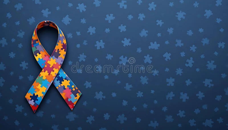 Colorful Awareness Ribbon for Autism, Representing Inclusion and ...