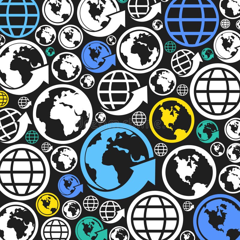 World an icon stock vector. Illustration of digitally - 36043147