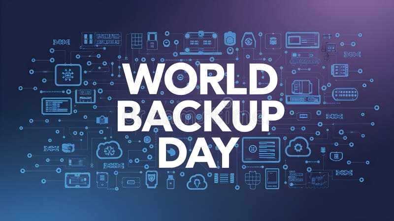 World Backup Day Banner Design,World Backup Day Card with Typography ...