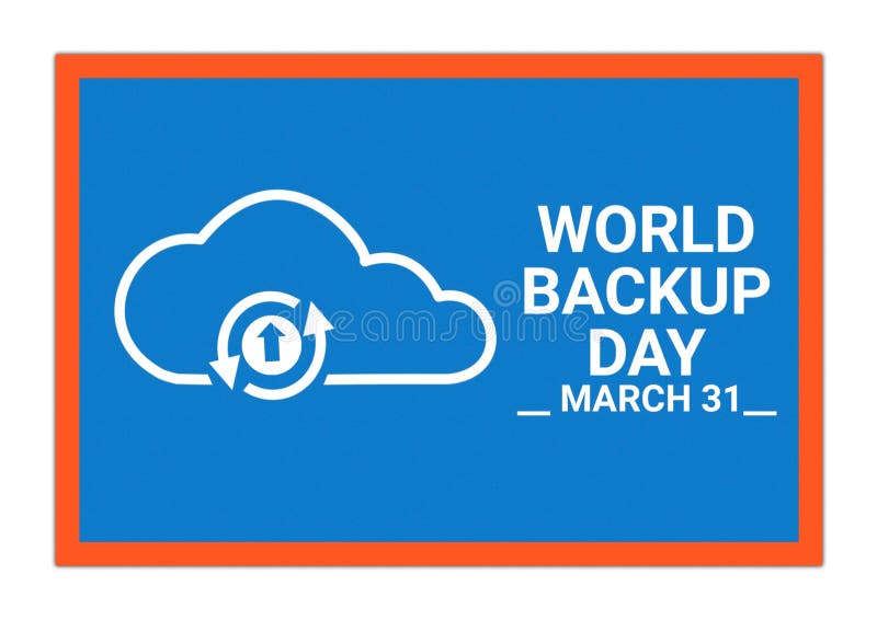World Backup Day stock illustration. Illustration of design - 271748810