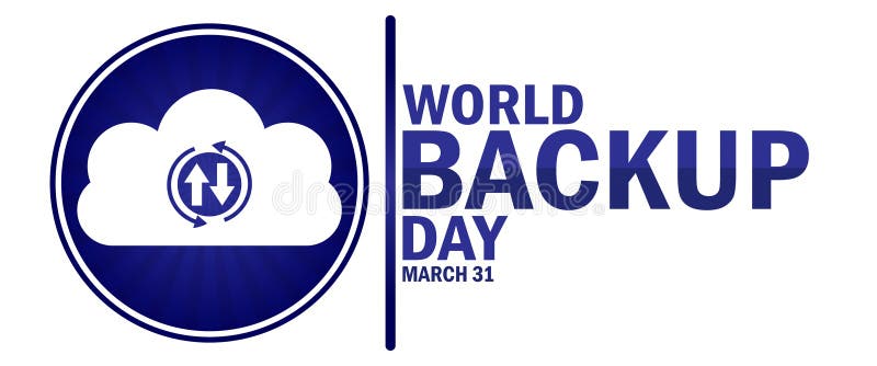 World Backup Day stock illustration. Illustration of monitor - 309594532
