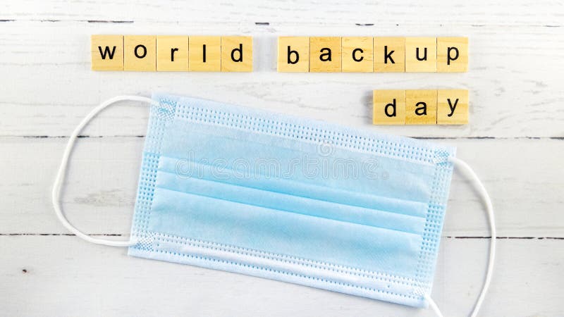 World Backup Day.words from Wooden Cubes with Letters Stock Image ...