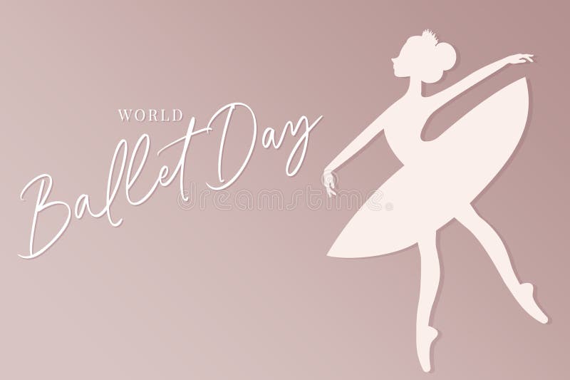 World Ballet Day Flat Vector Minimalistic Poster Design Stock Vector ...