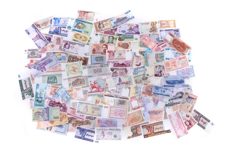 Banknote Collection Close Up Stock Image - Image of historical, history ...