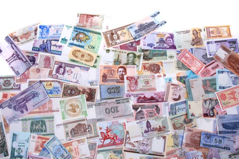 Banknote Collection Close Up Stock Image - Image of historical, history ...