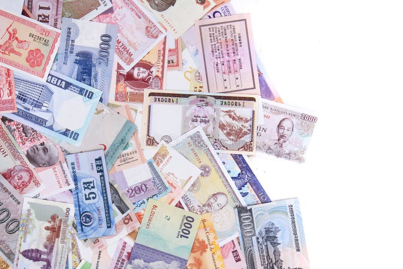 Banknote Collection Close Up Stock Image - Image of historical, history ...