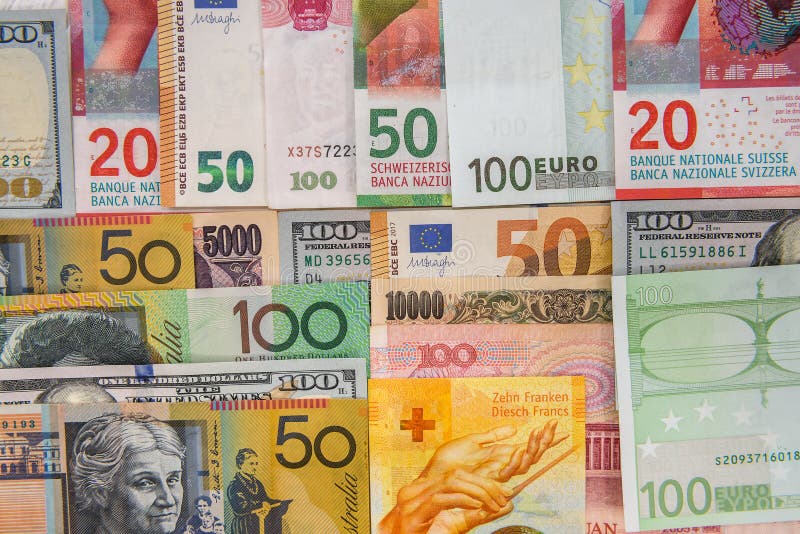 Background from Collection of All World Money Banknotes Stock Image ...