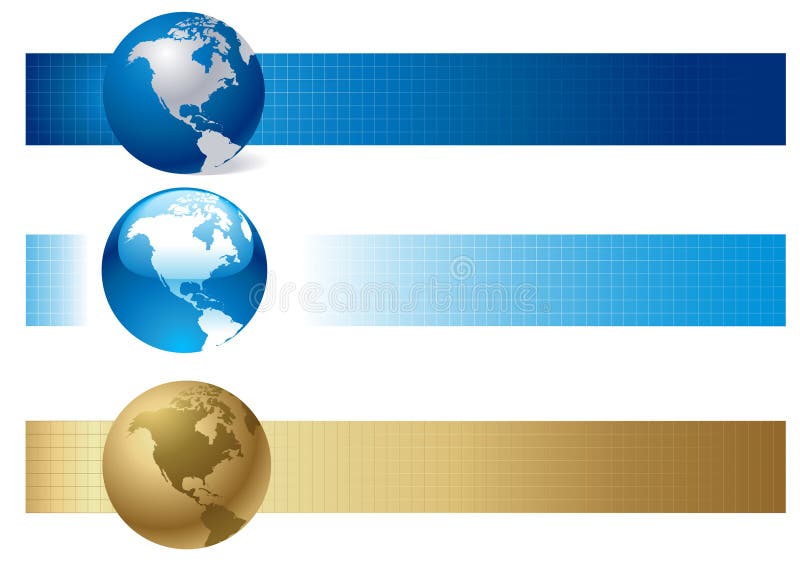 World Banners stock vector. Illustration of graph, inside - 4811463