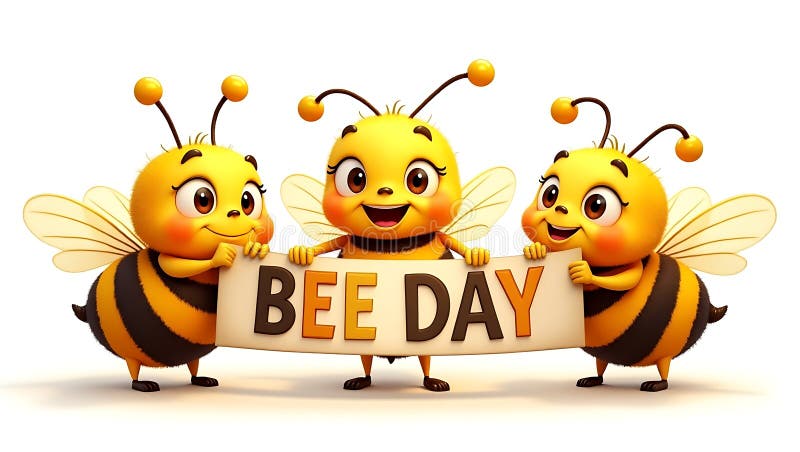 World Bee Day. International Bee Day Play Card Stock Illustration ...