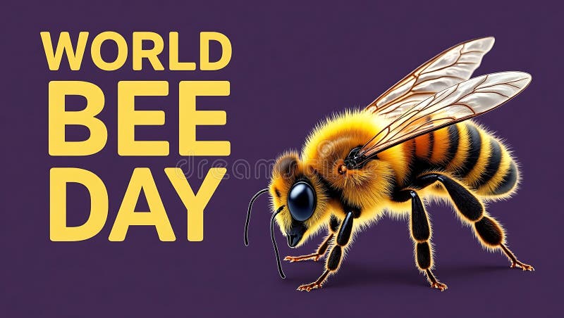 World Bee Day.International Bee Day with Bee Stock Illustration ...