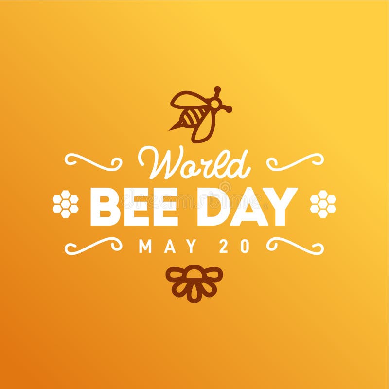 World Bee Day Vector Design Illustration for Celebrate Moment Stock ...