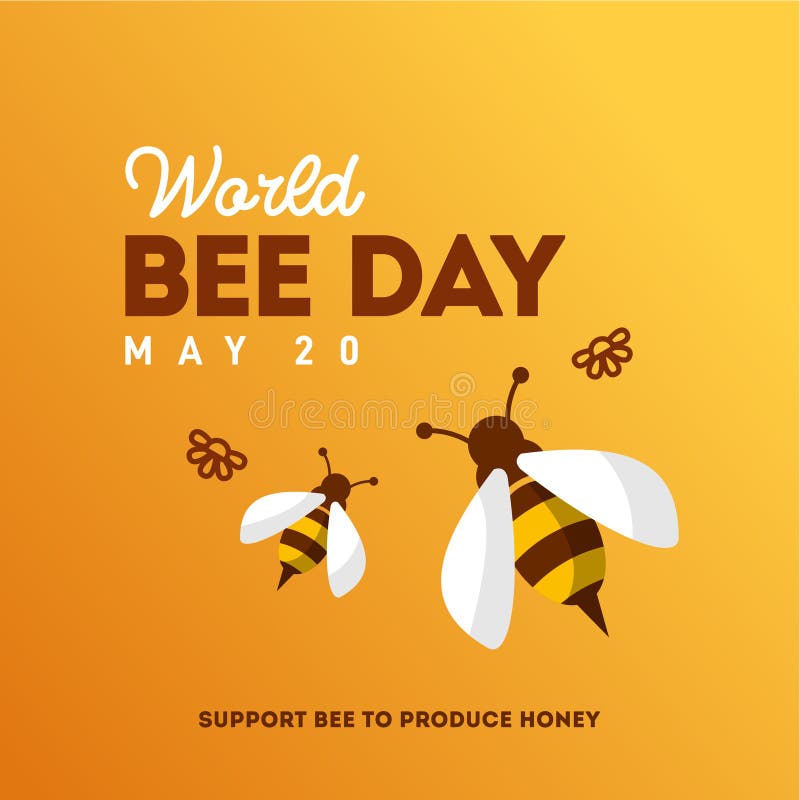 World Bee Day Vector Design Illustration for Celebrate Moment Stock ...