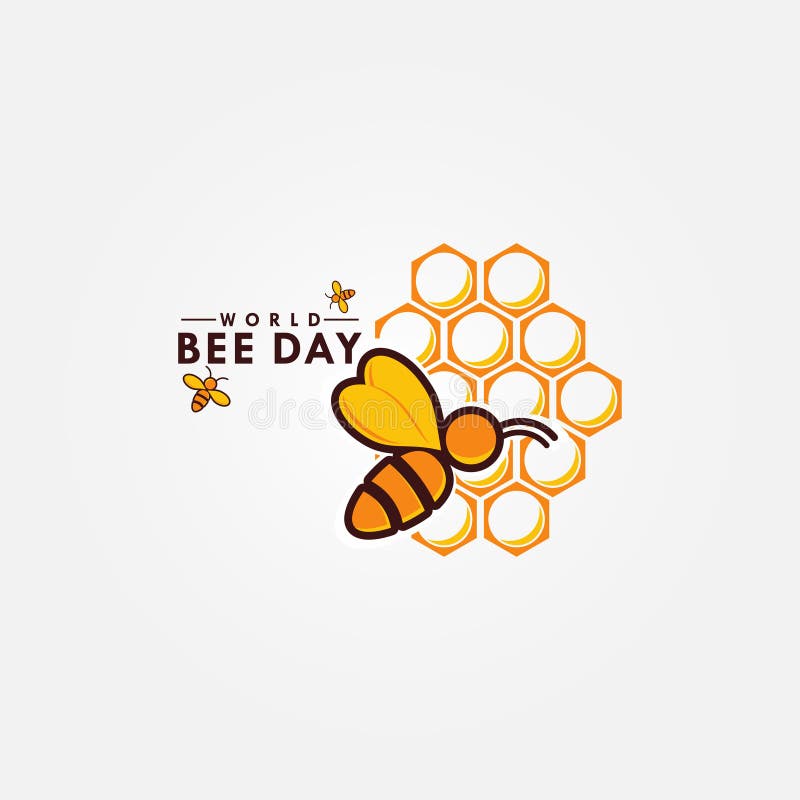 World Bee Day Vector Design Template Illustration Stock Vector ...