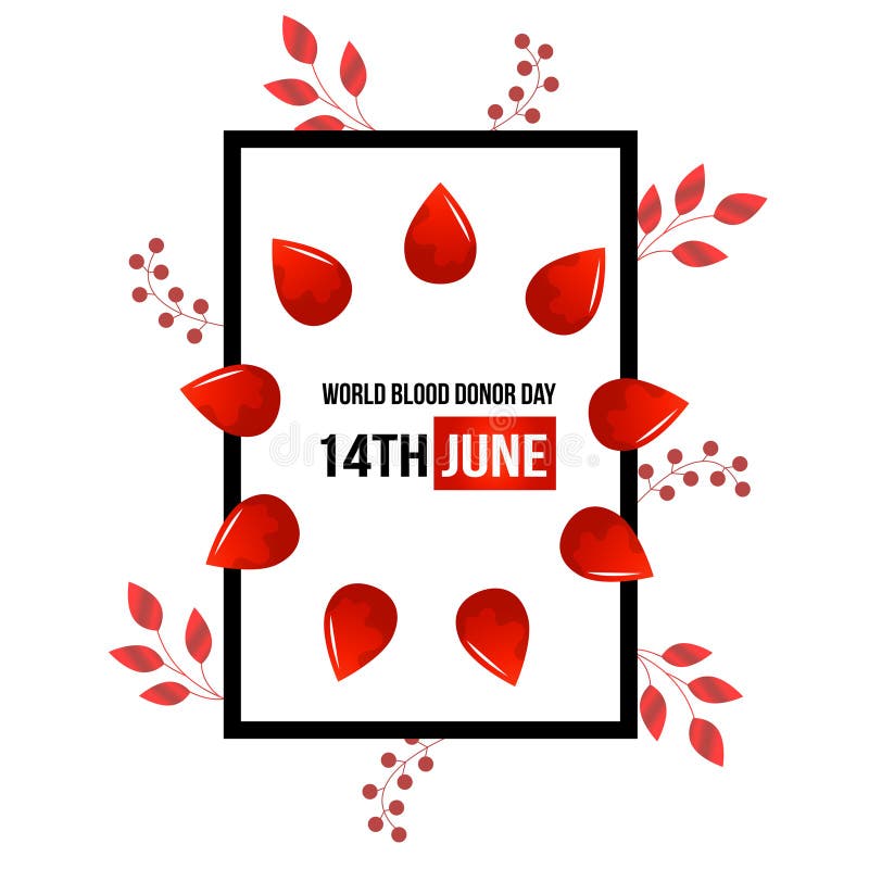 World Blood Day, Vector Cartoon Illustration Stock Illustration ...