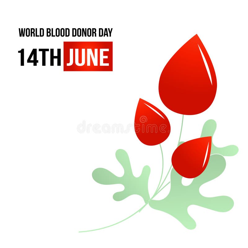 World Blood Day, Vector Cartoon Illustration Stock Vector ...