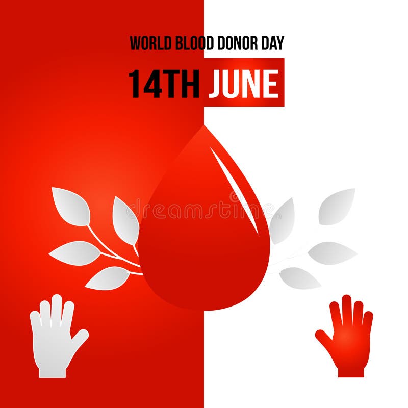 World Blood Day, Vector Cartoon Illustration Stock Illustration ...