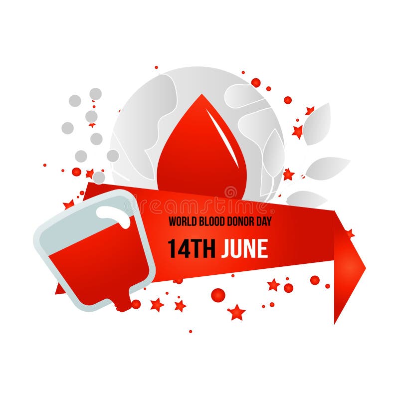 World Blood Day, Vector Cartoon Illustration Stock Illustration ...