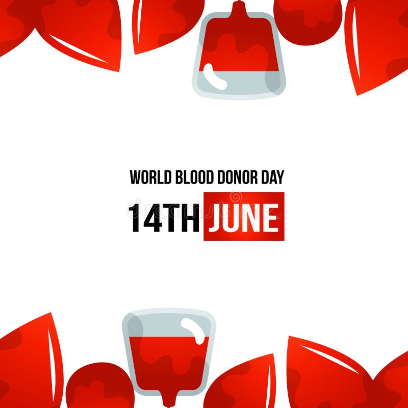 World Blood Day, Vector Cartoon Illustration Stock Vector ...