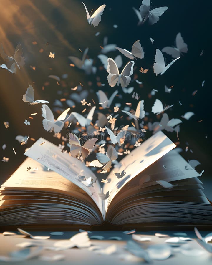 World Book Day Design - a Magic Nature Book Stock Illustration ...